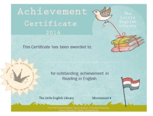 Reading Certificates 2014 – The Little English Library